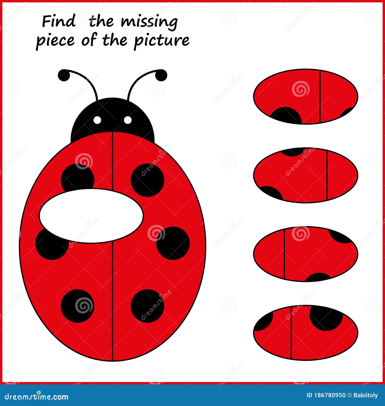 Visual Logic Puzzle: Puzzle Game for Kids. Worksheet for Children Stock ...