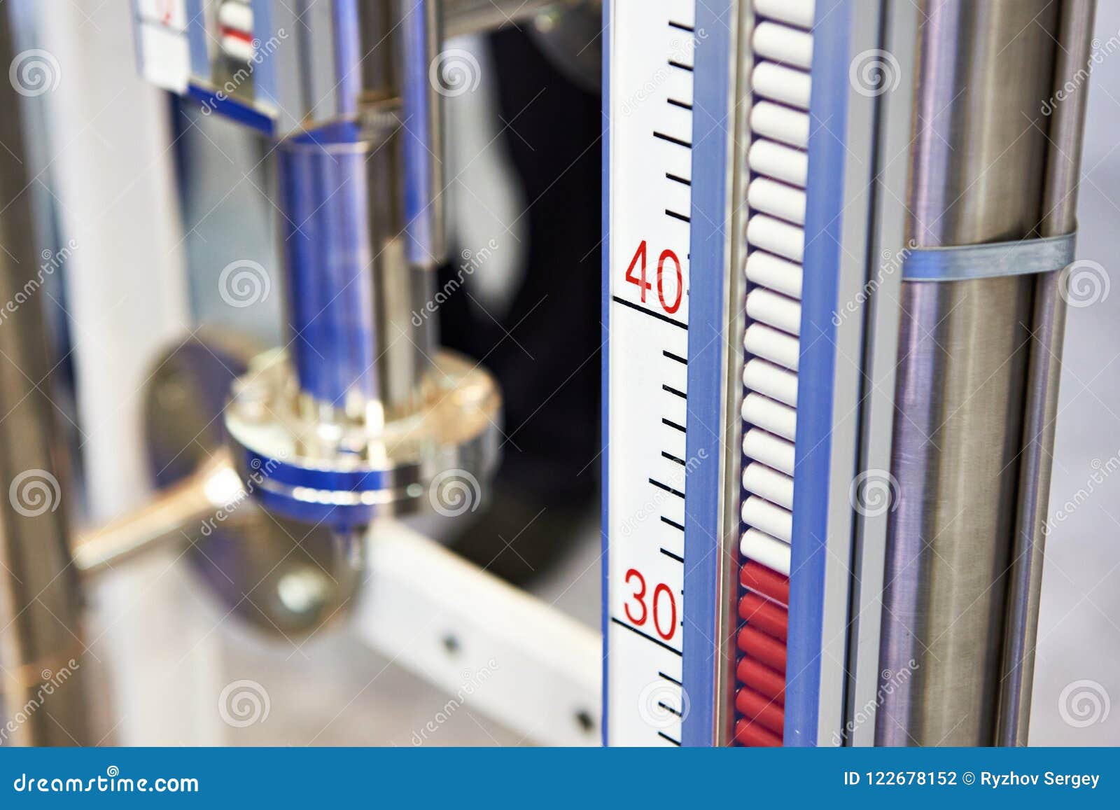 Visual Magnetic Level Indicator Stock Photo - Image of instrument ...