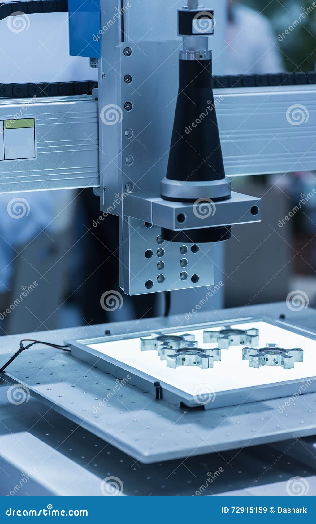Visual measuring system stock image. Image of automation - 72915159