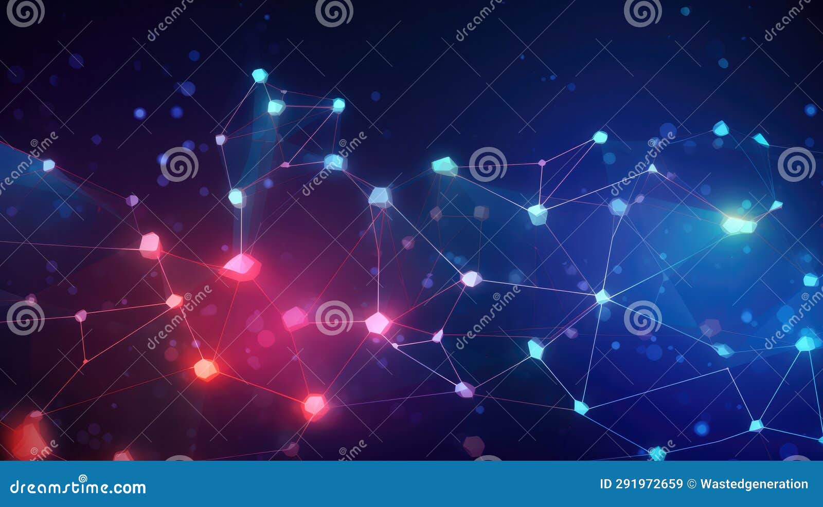 Connect the Dots: an Abstract Network Background of Interconnected ...