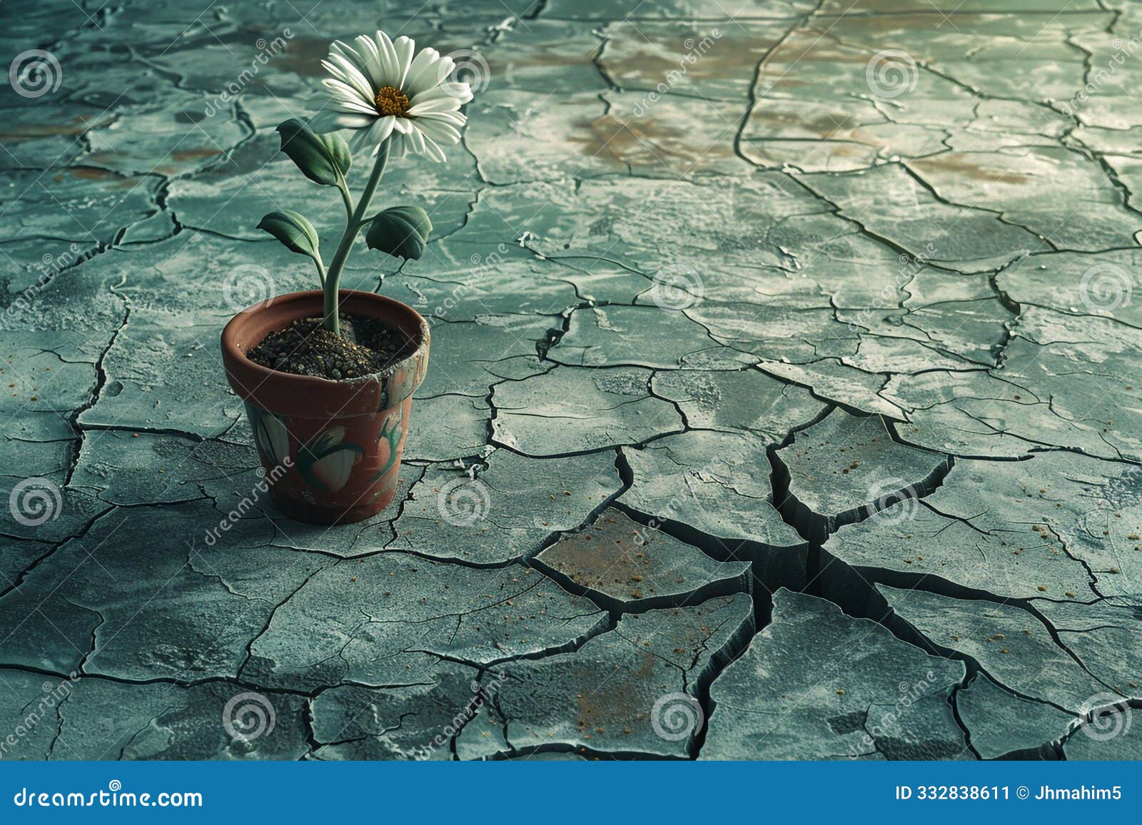 A Visual Metaphor for Depression Featuring a Solitary Withering Flower ...