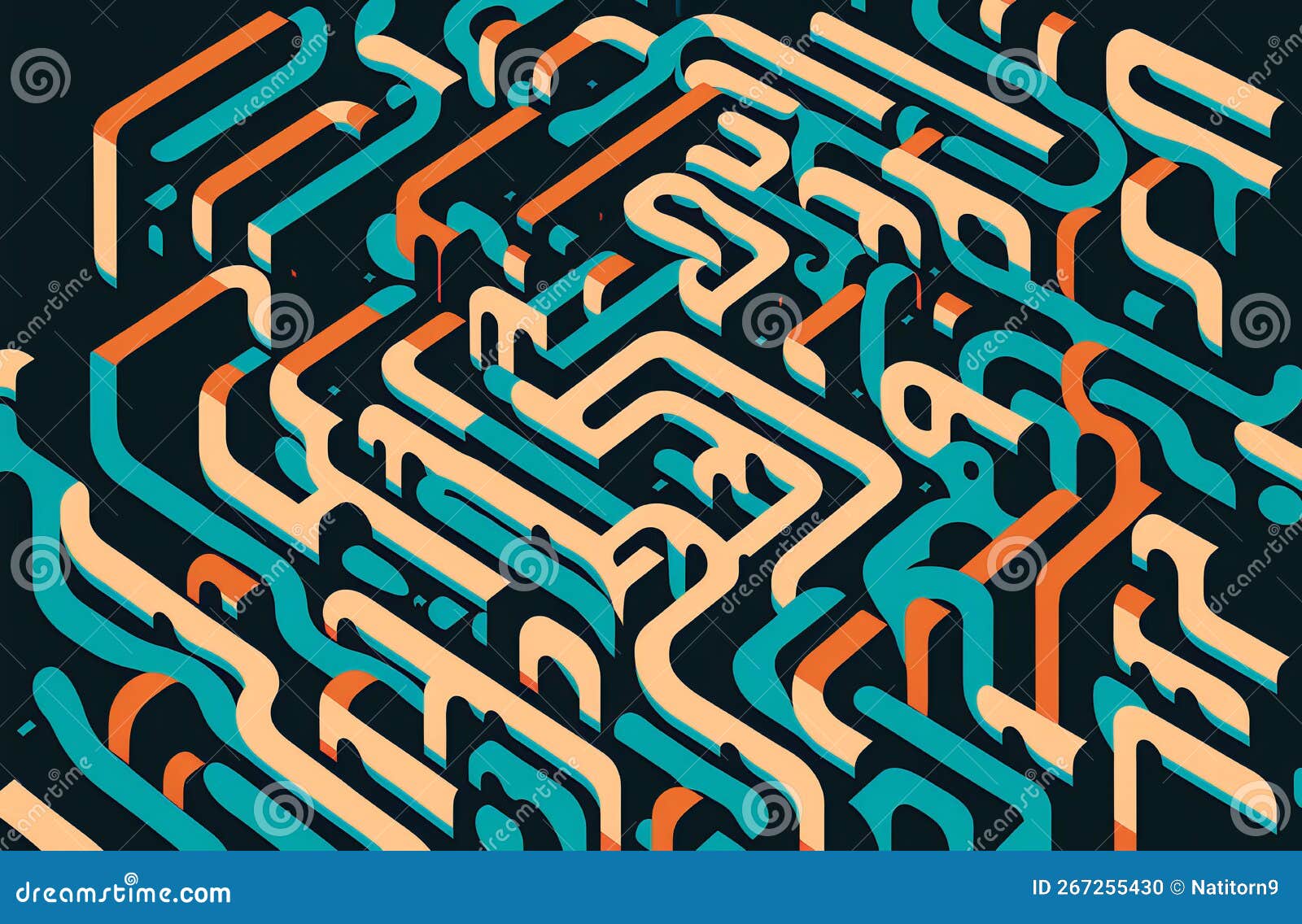 Visual Metaphor of a Maze, Representing the Complexity of the Thinking ...