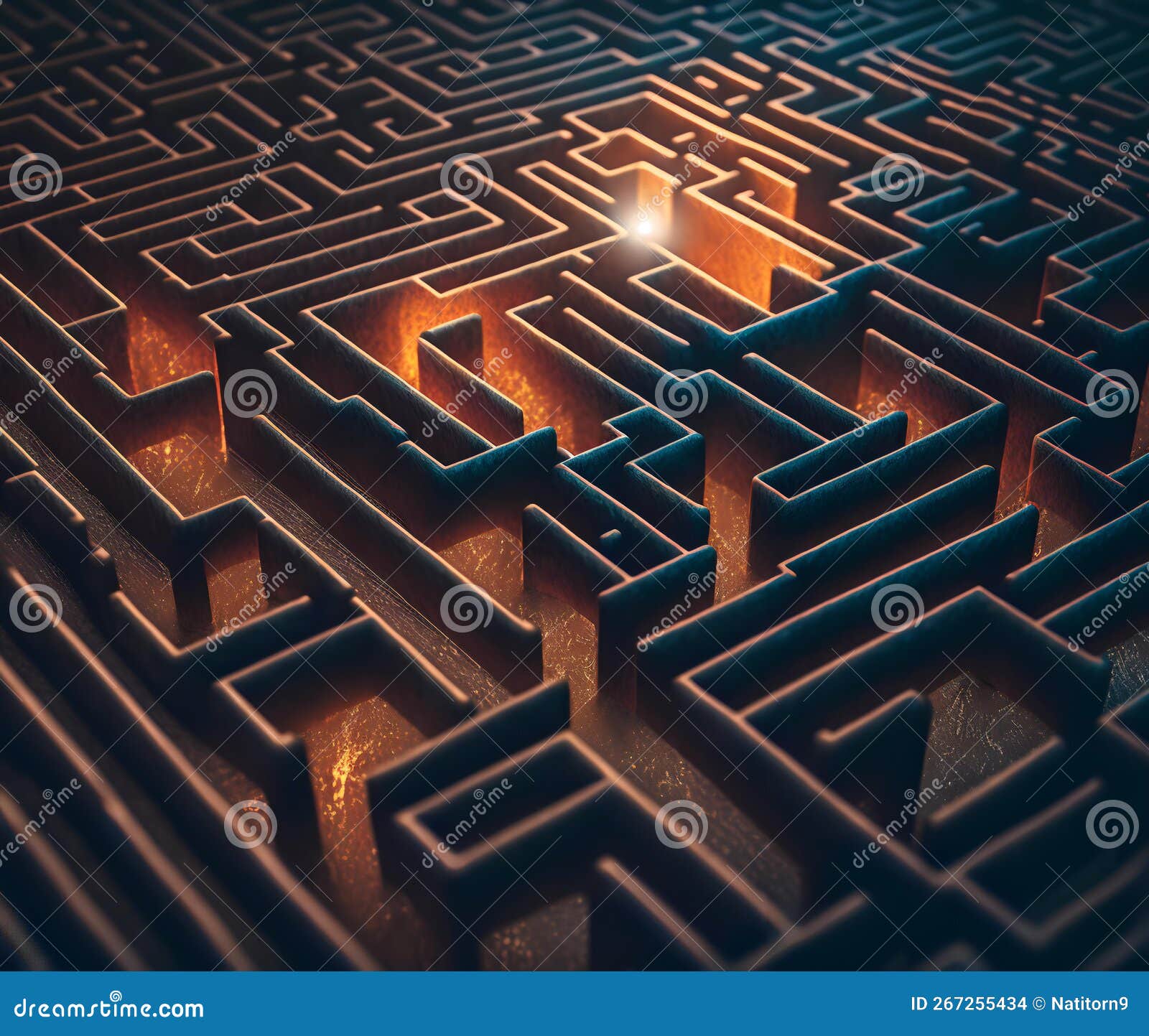 Visual Metaphor of a Maze, Representing the Complexity of the Thinking ...