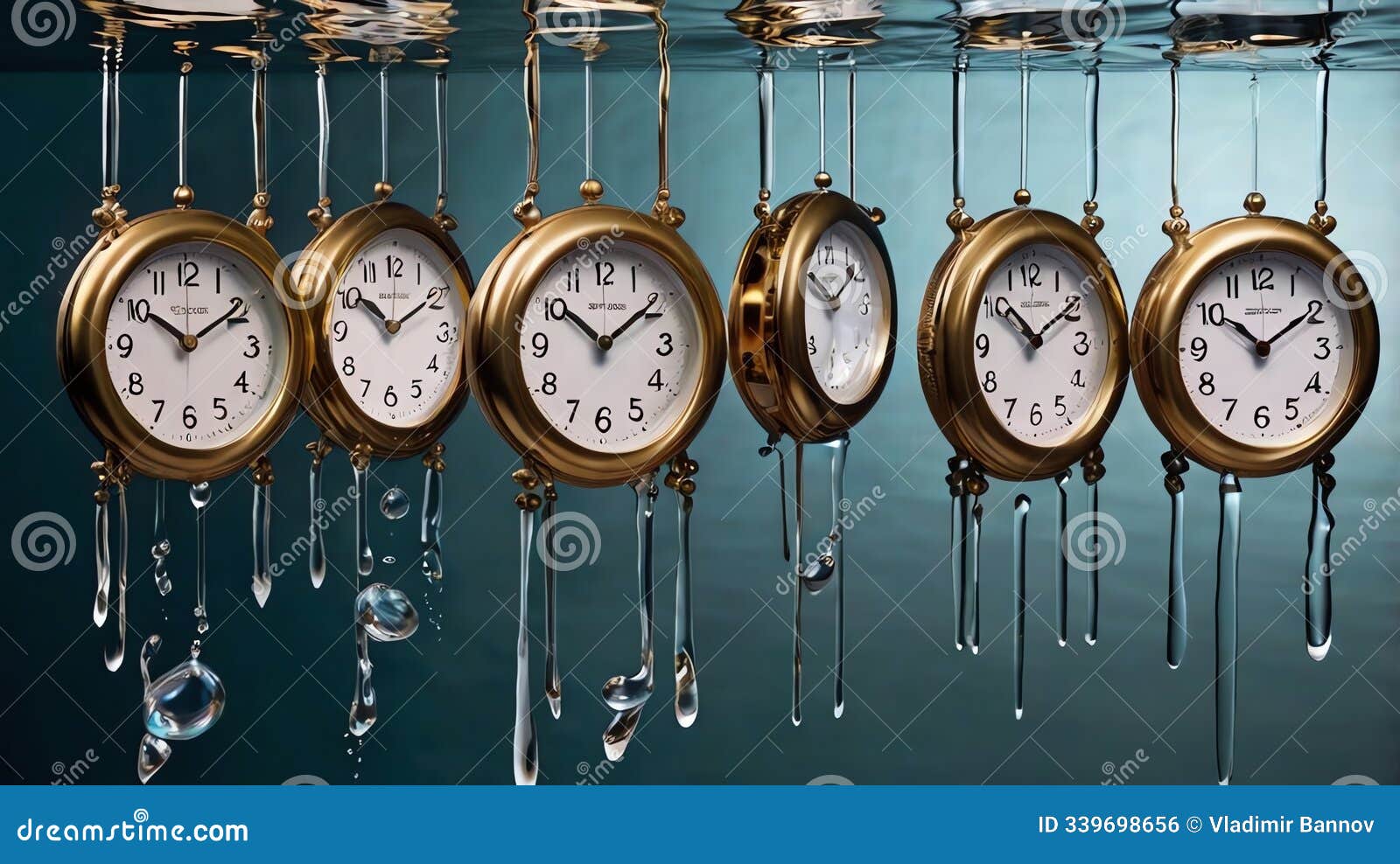 A Visual Metaphor of Time As a Series of Transparent Stock Illustration ...