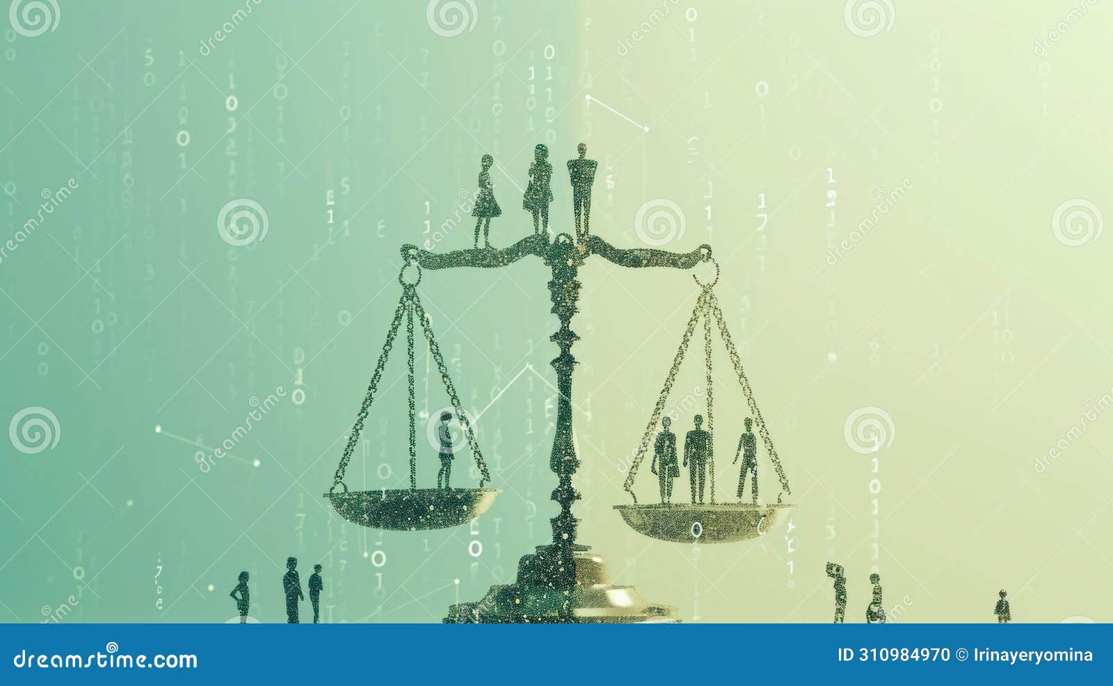 Visual Metaphor of Unbalanced Scales with Data and People Imbalance and ...