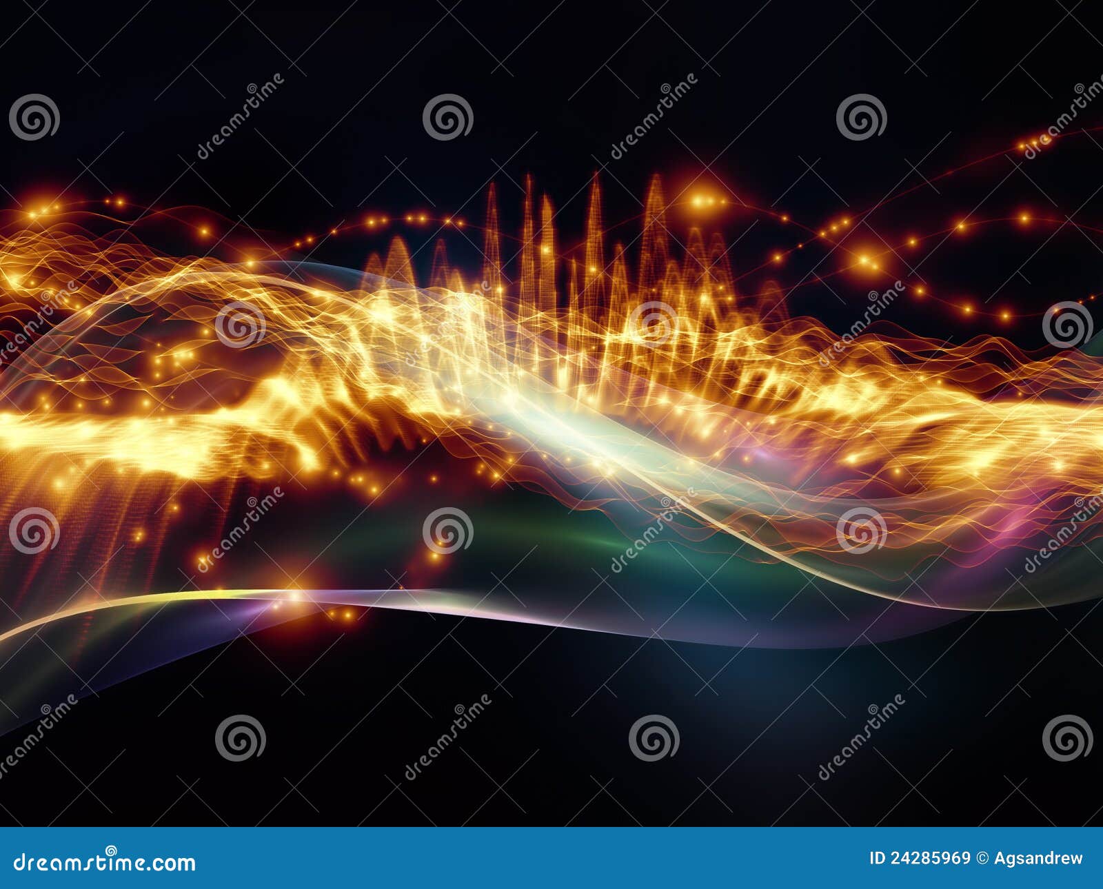 Visual music stock illustration. Illustration of oscillation - 24285969