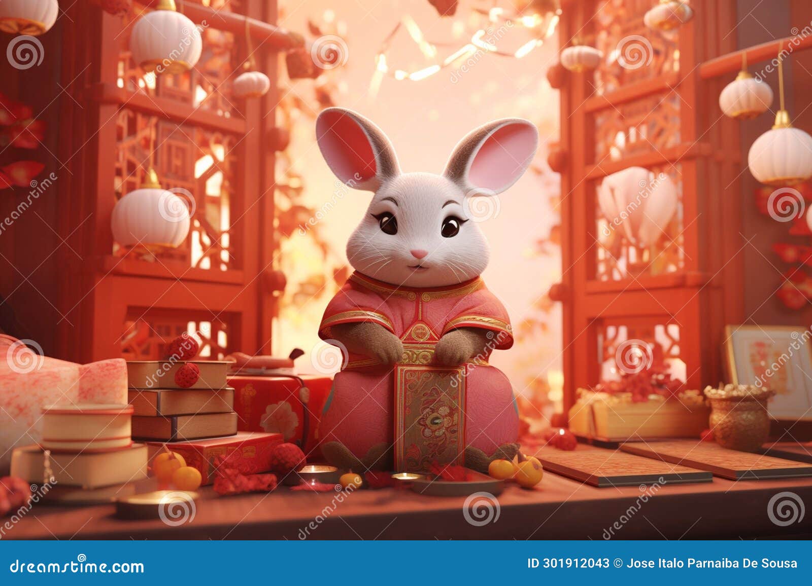 Visual Narratives of a Chinese New Year Stock Illustration ...