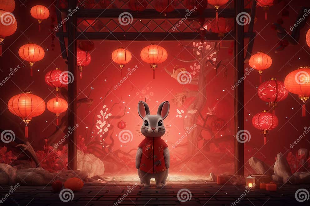 Visual Narratives of a Chinese New Year Stock Illustration ...
