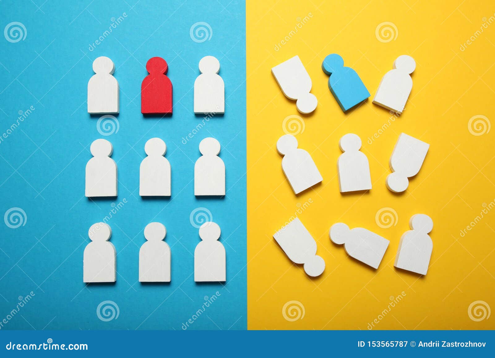Visual Order and Chaos. Business Leadership Stock Image - Image of ...