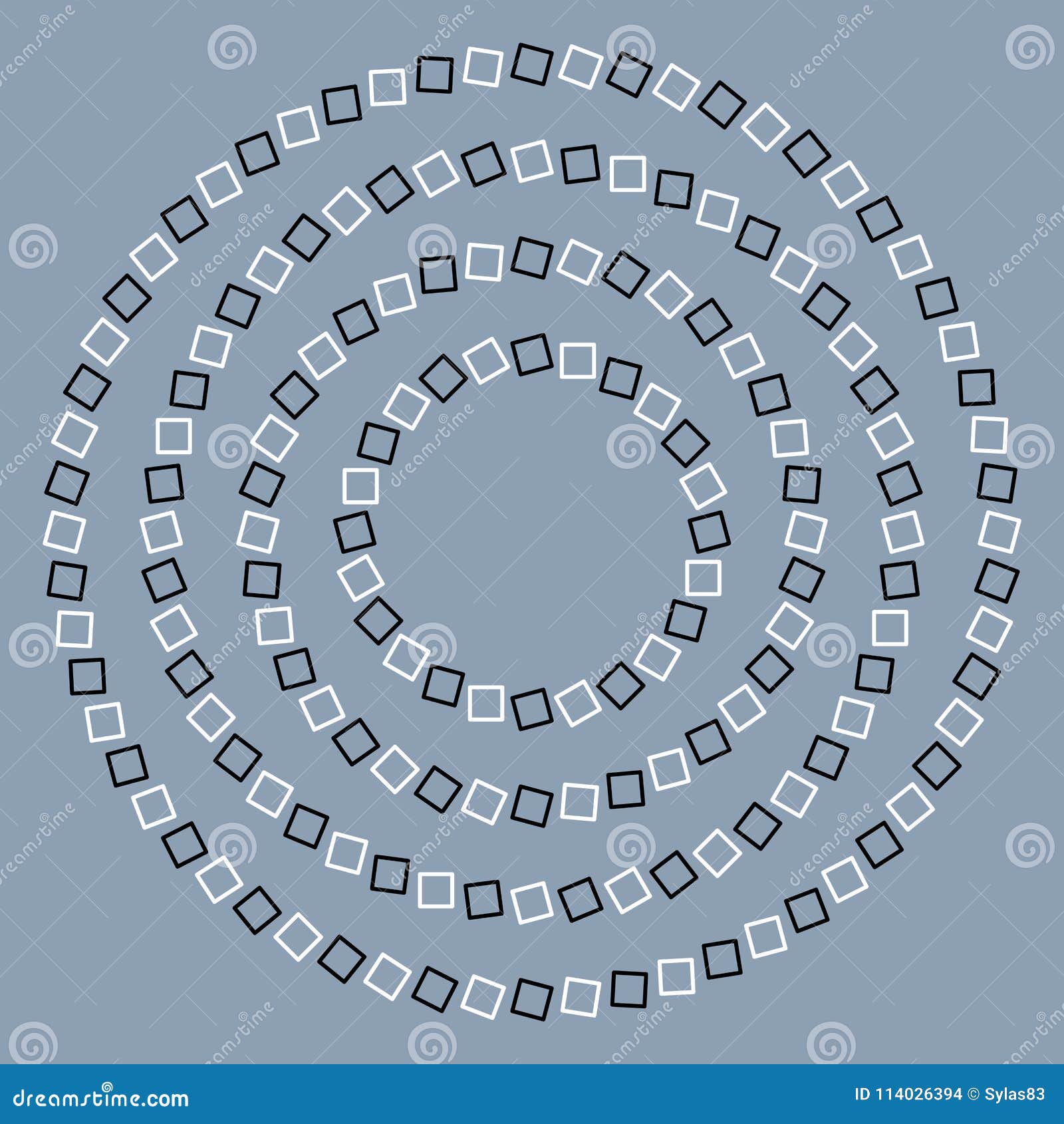 Spin, Motion And Optical Illusion. Vector Illustration Of Impossible ...