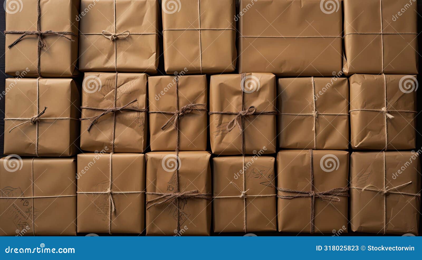 Visual parcel brown paper stock illustration. Illustration of parcel ...
