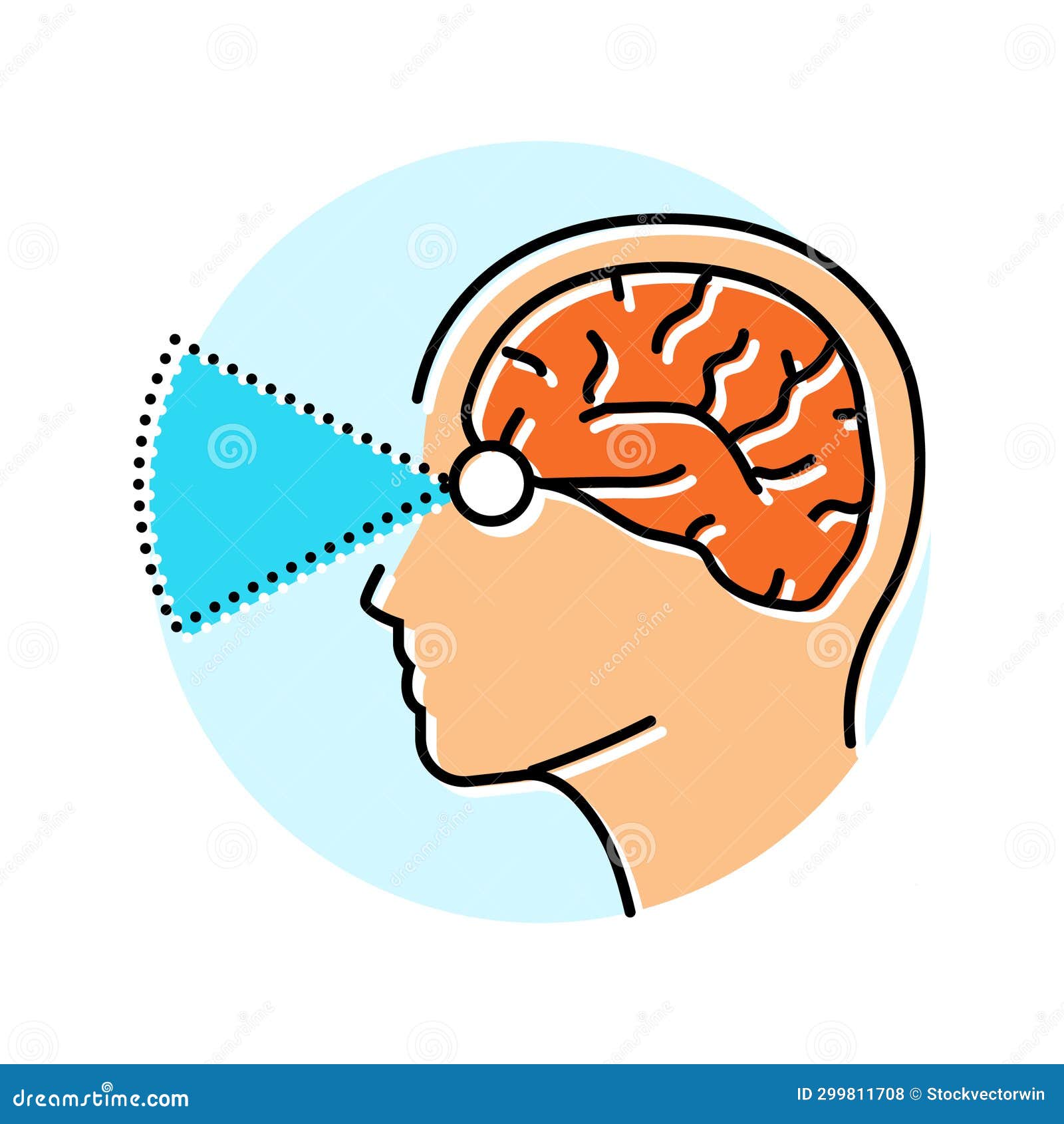 Visual Perception Occupational Therapist Color Icon Vector Illustration ...