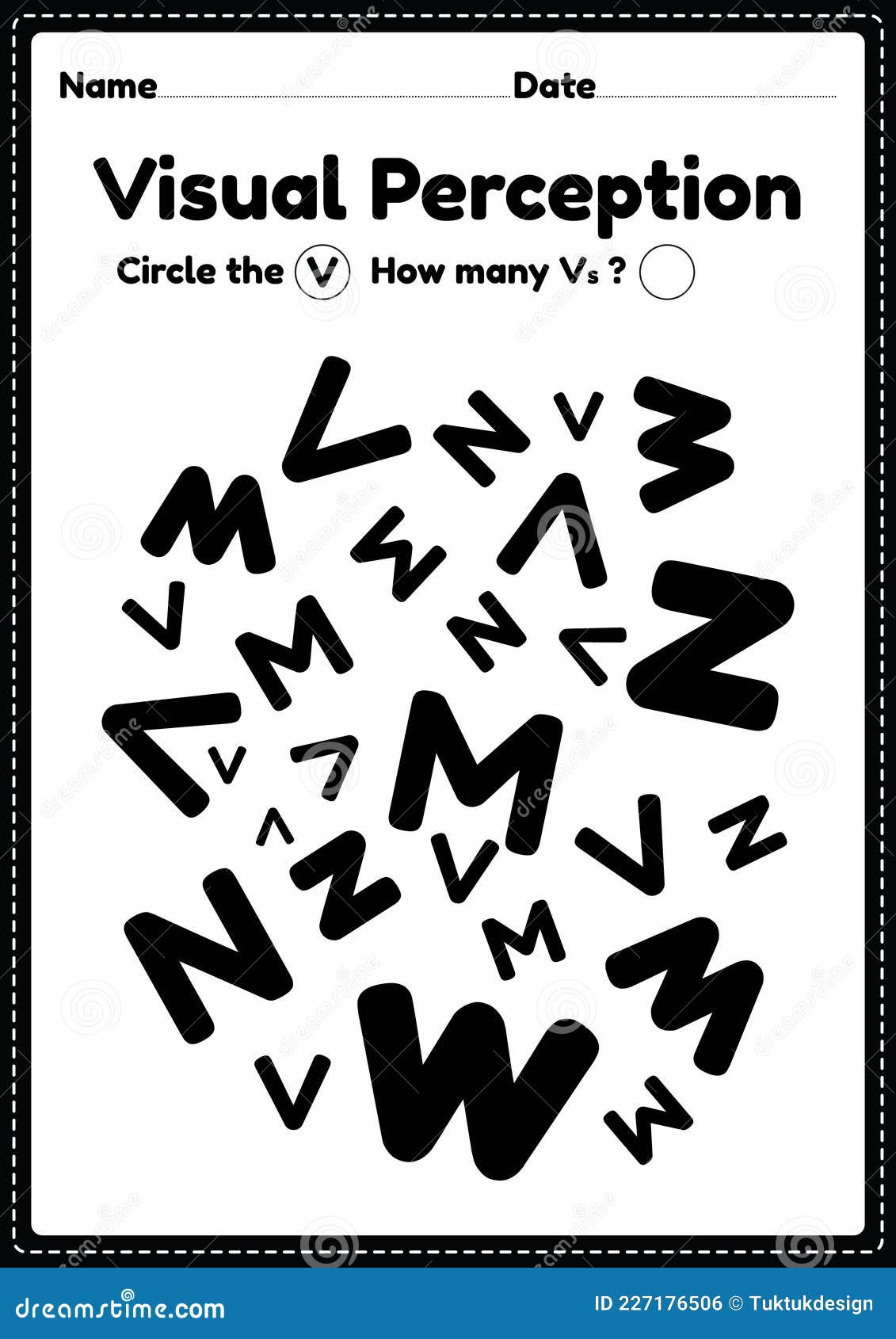 Visual Perceptual Skills Activity Of Alphabet Letters Worksheet For ...