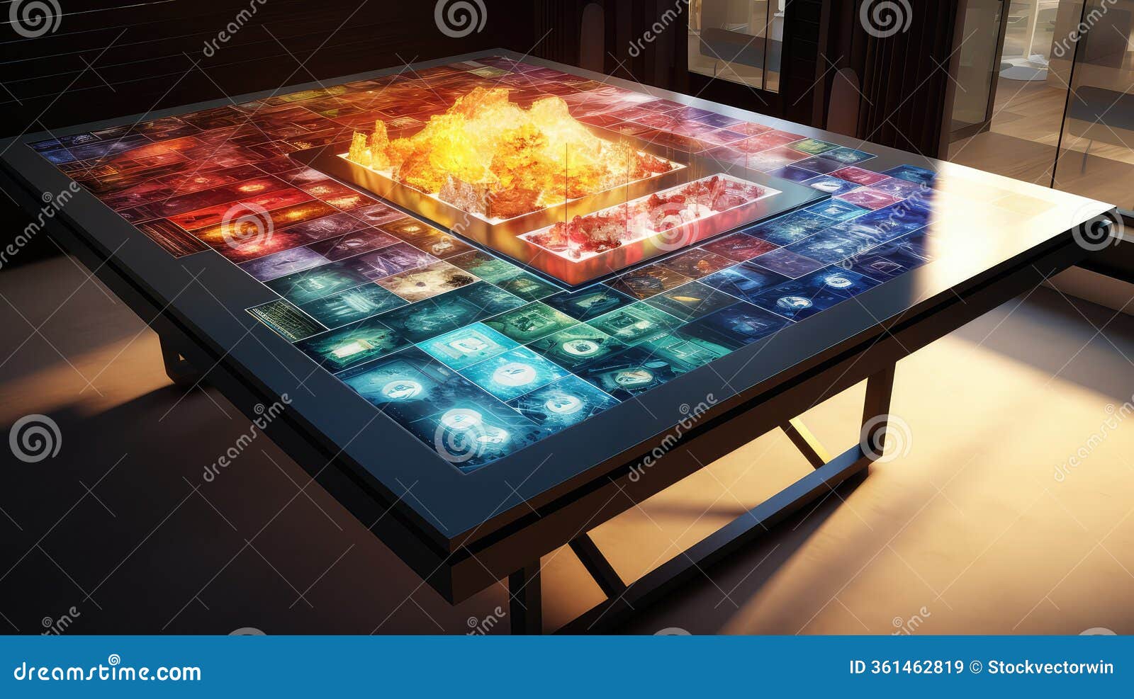 Visual periodic table 3d stock illustration. Illustration of generated ...