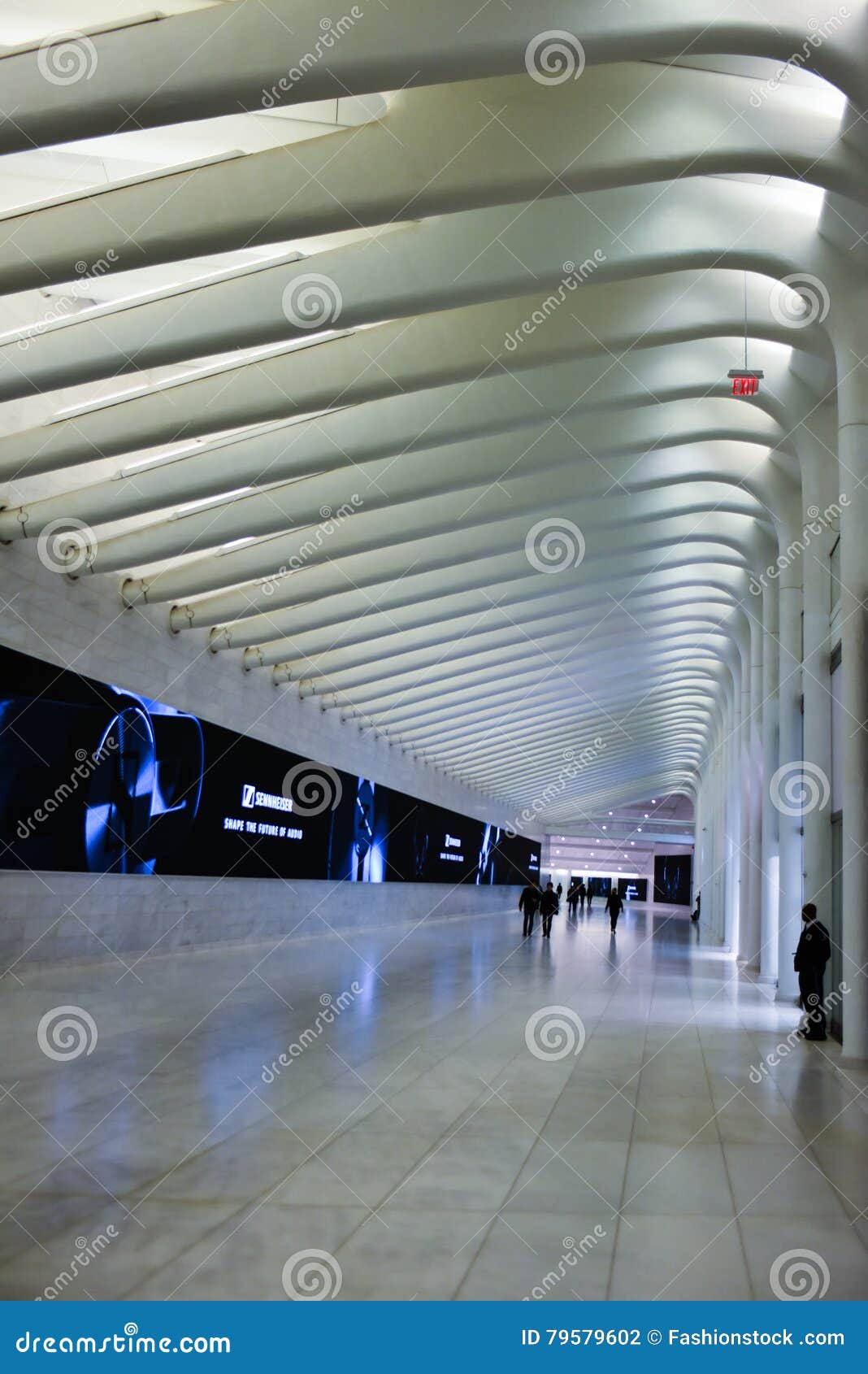 Visual Perspective Shot of WTC Subway Station. Editorial Photography ...