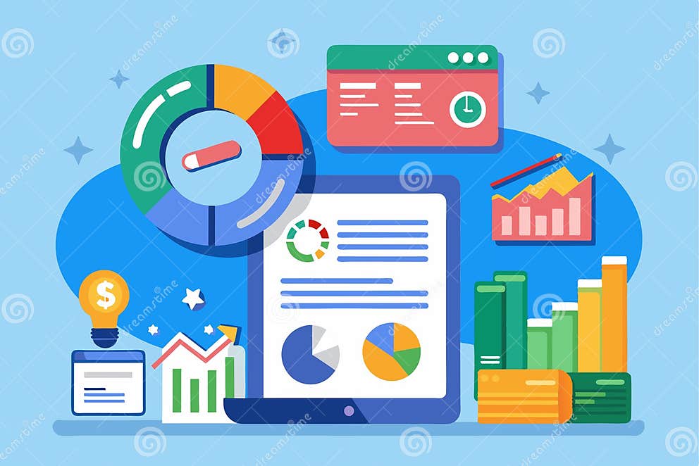 The Visual Presents Various Elements of Credit Report Analysis ...
