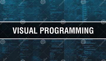 Visual Programming Concept with Random Parts of Program Code. Visual ...