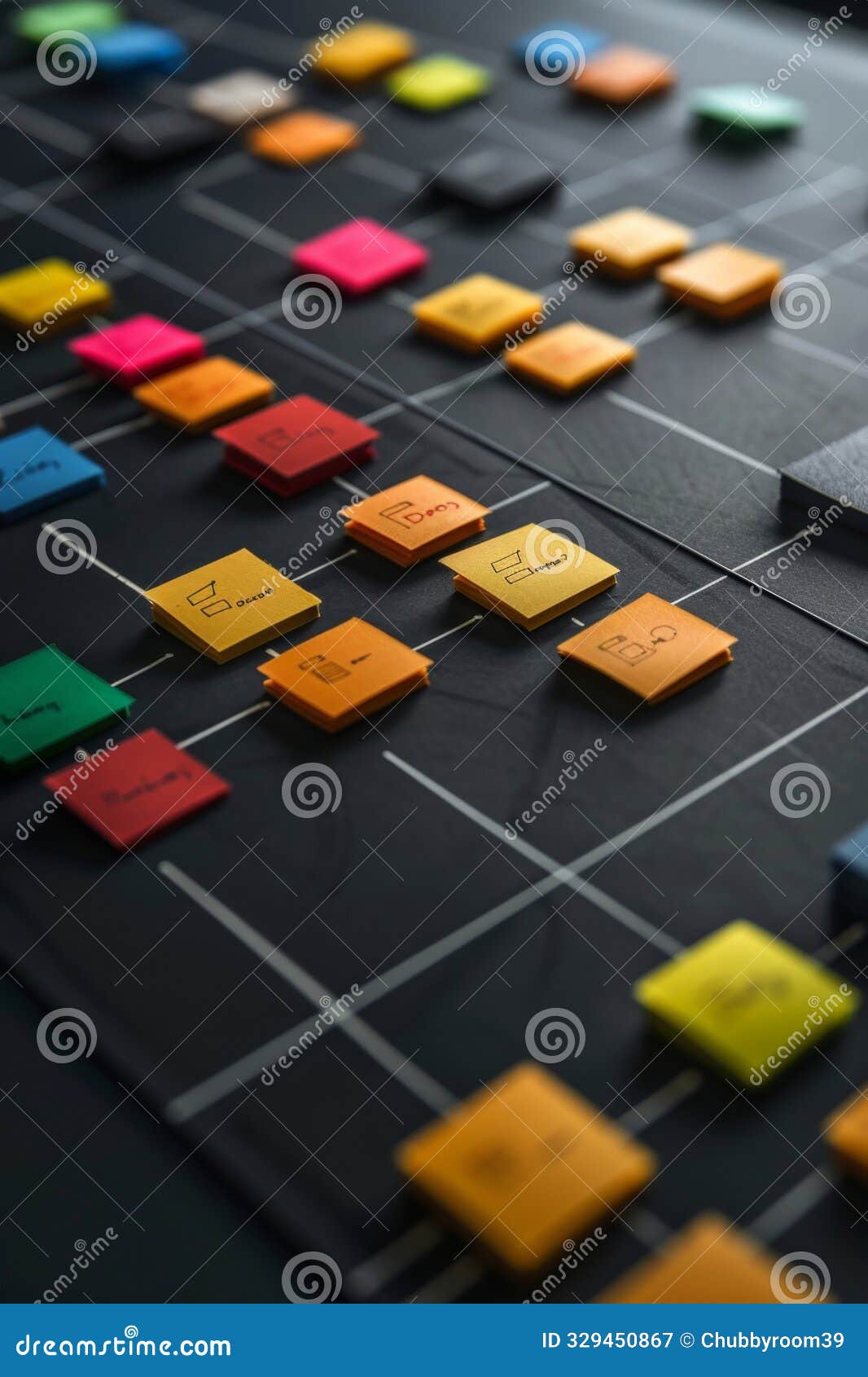 Visual Project Management with Kanban Board for Tasks Stock ...