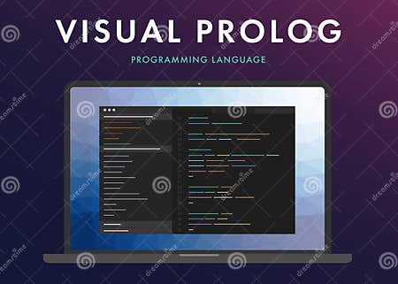 Visual Prolog Programming Language Stock Vector - Illustration of concept, screen: 139973376