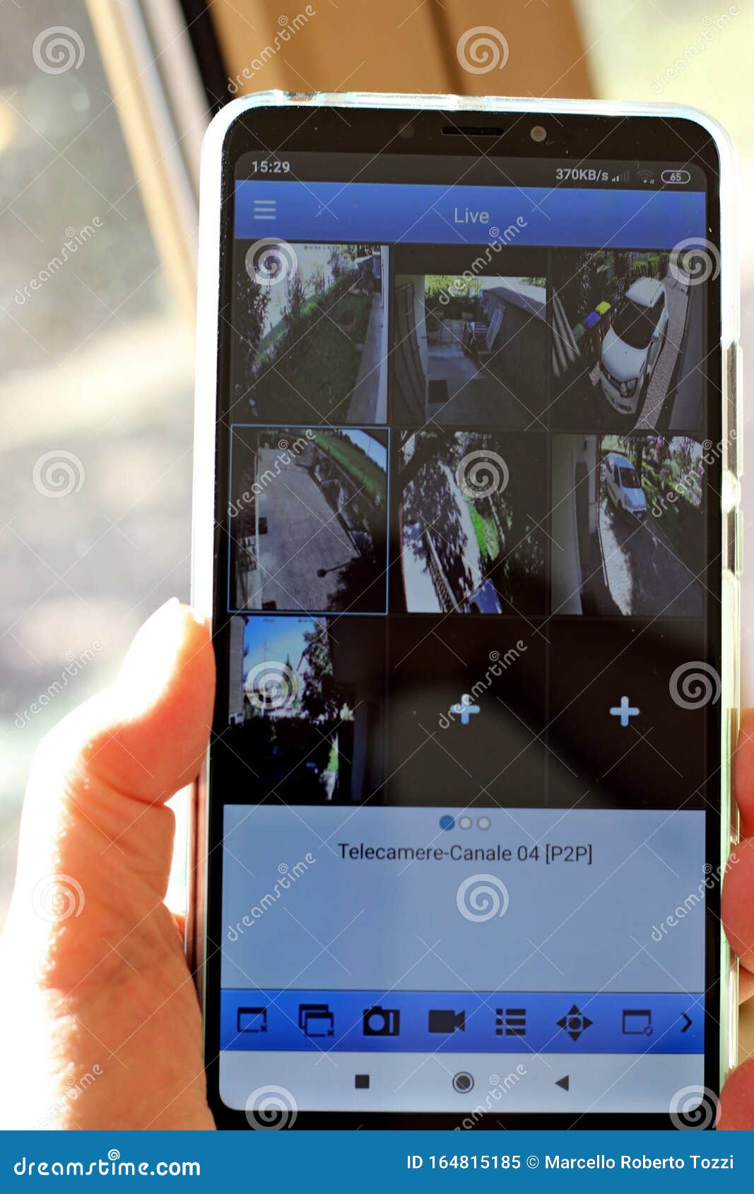 Visual Remote Control through Smartphone. Stock Image - Image of ...