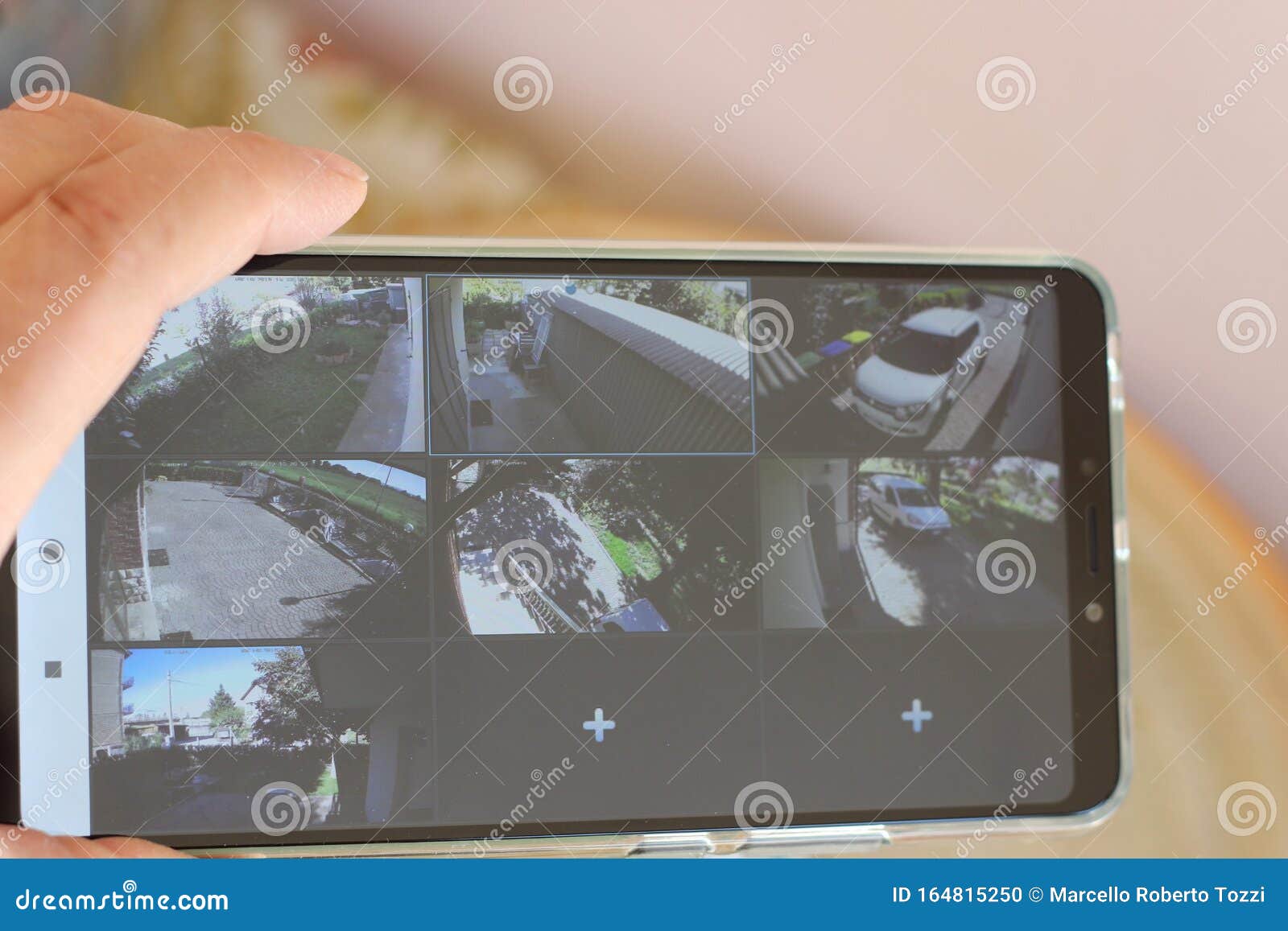 Visual Remote Control through Smartphone. Stock Photo - Image of ...