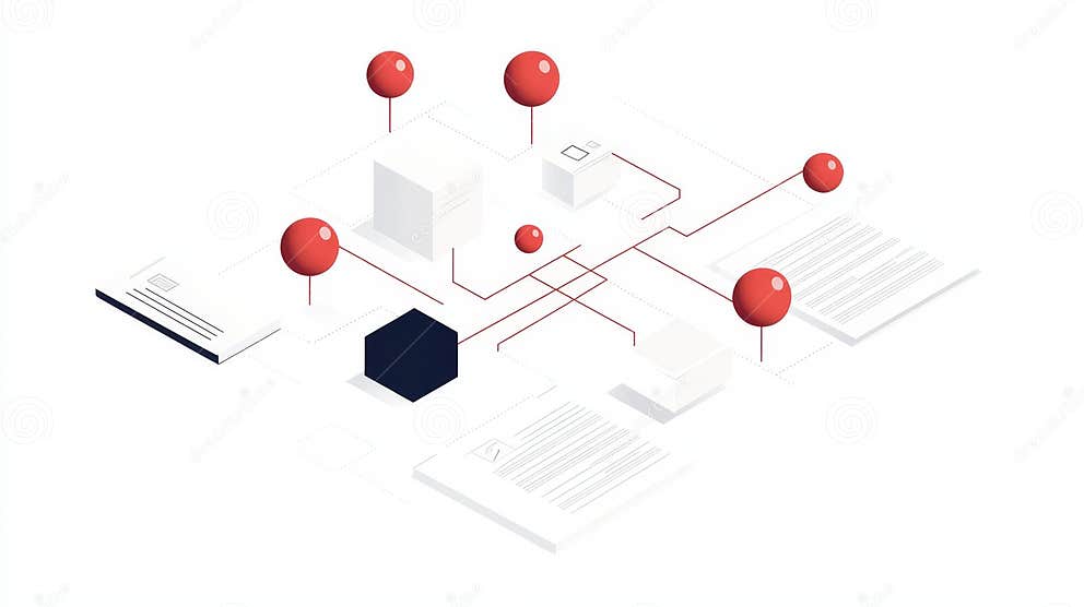 A Visual Representation of Abstract Data Flow with Interconnected Nodes ...