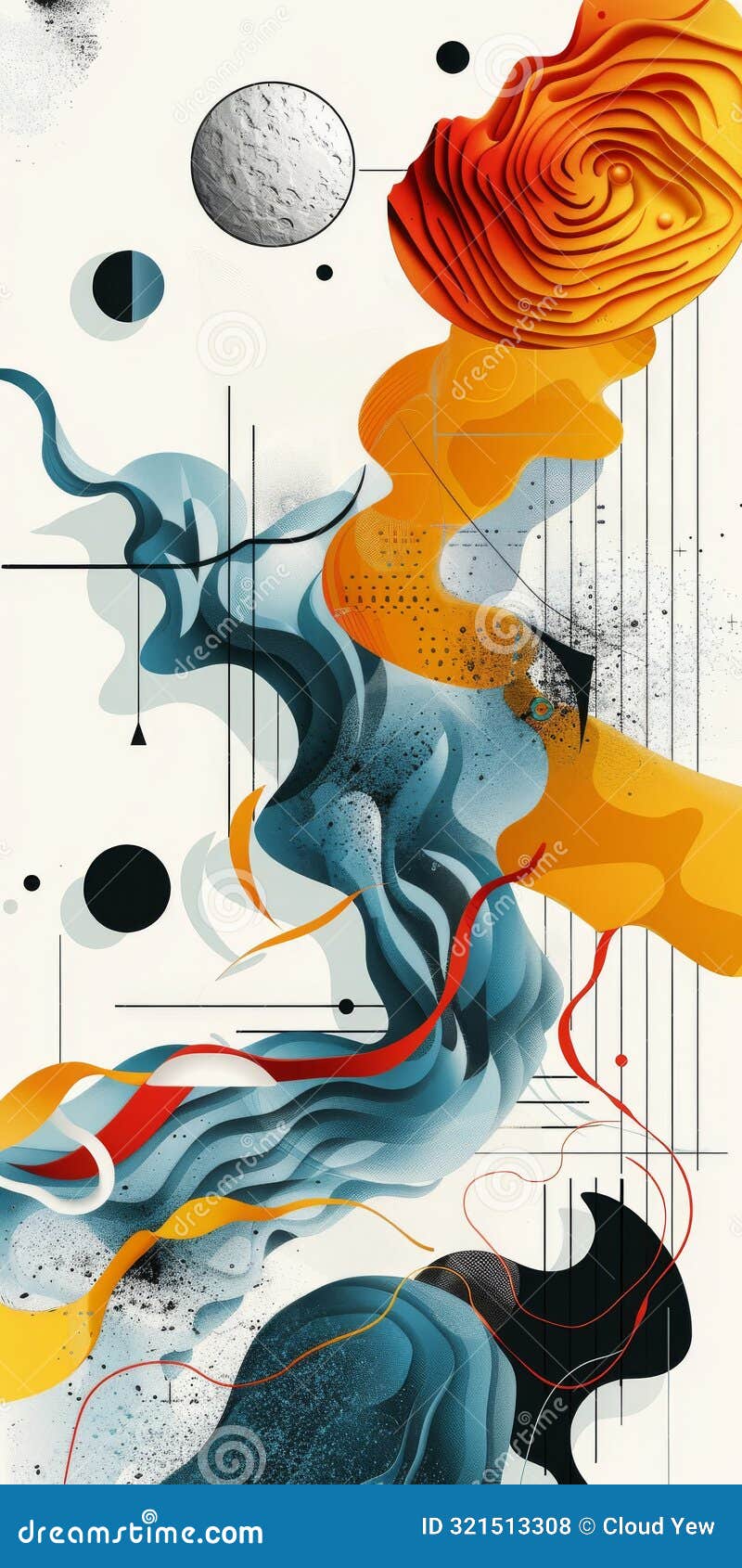 Visual Representation of Abstract Ideas in a Conceptual Mockup. Stock ...