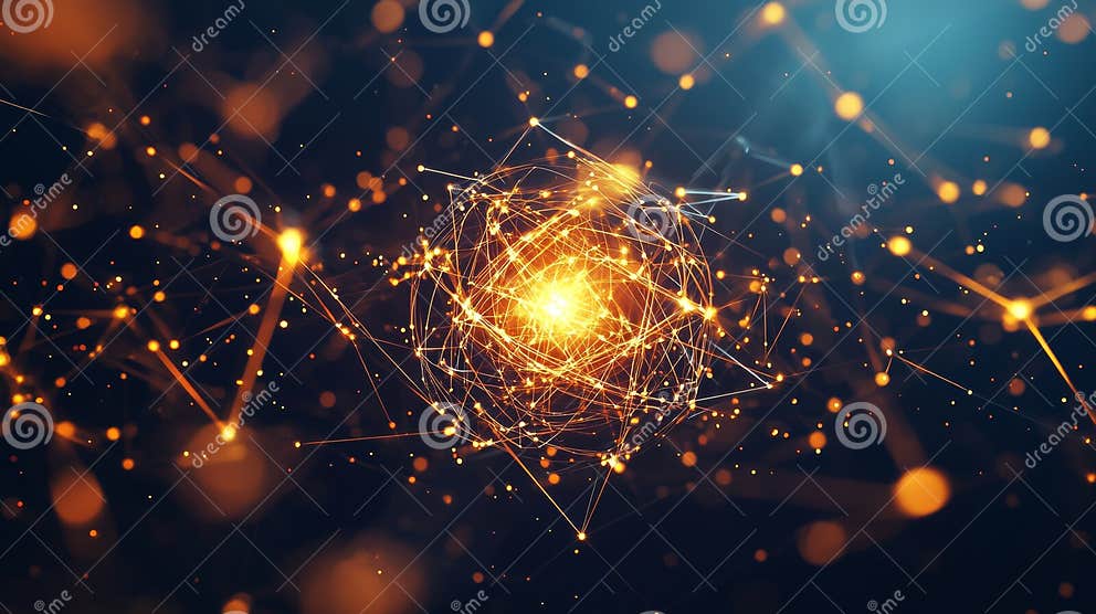 A Visual Representation of the Atomic Splitting Process Depicting ...