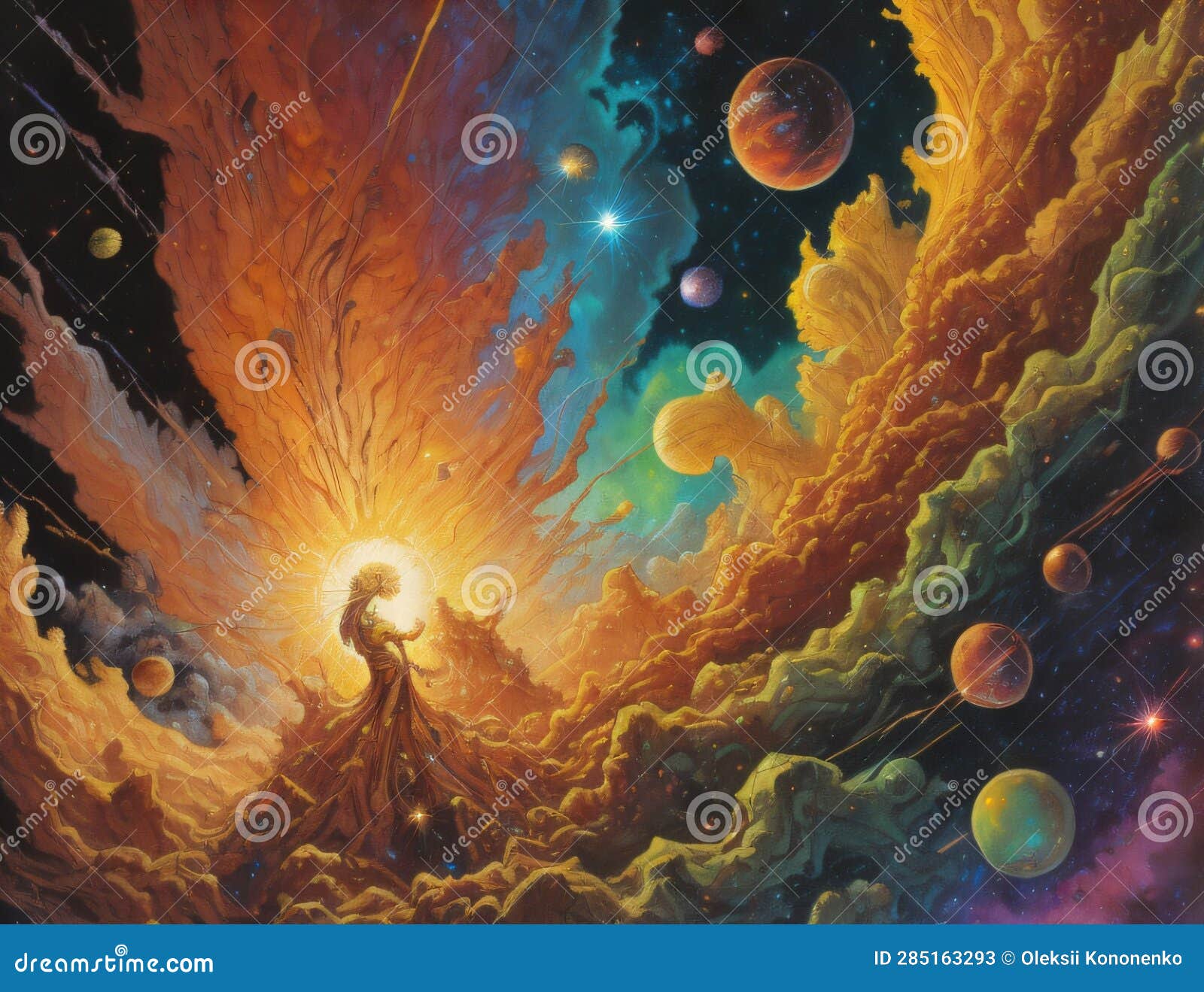 Visual Representation of a Background Created from Fractal Color ...