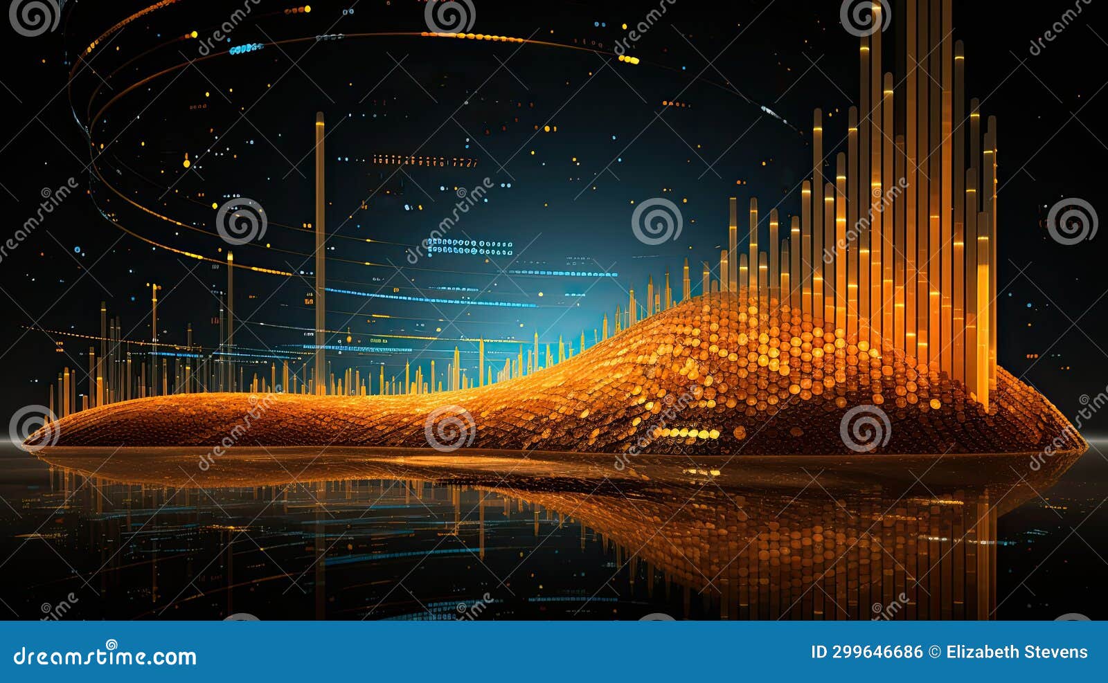 A Visual Representation of Big Beautiful Data Stock Photo - Image of ...