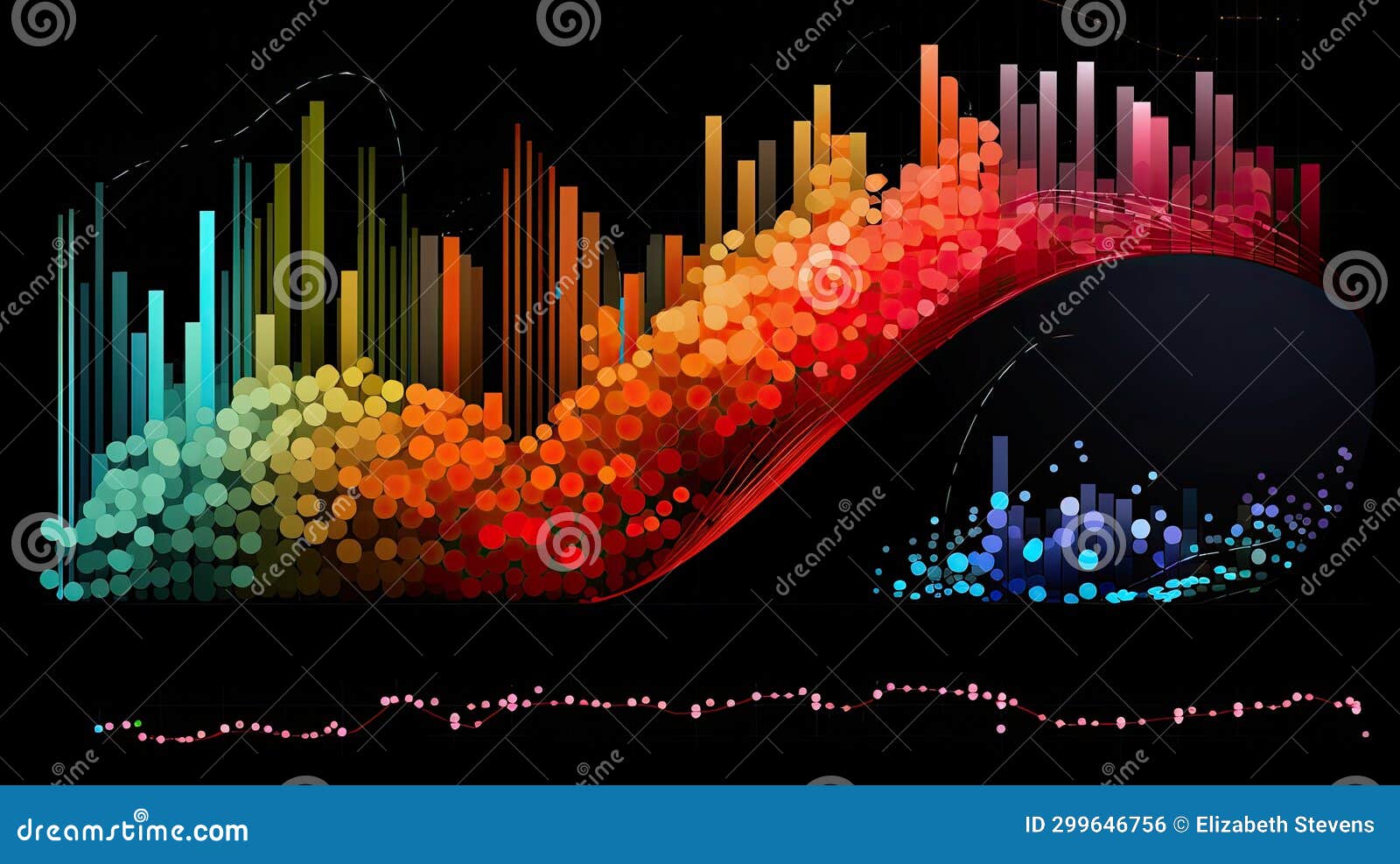A Visual Representation of Big Beautiful Data Stock Illustration ...