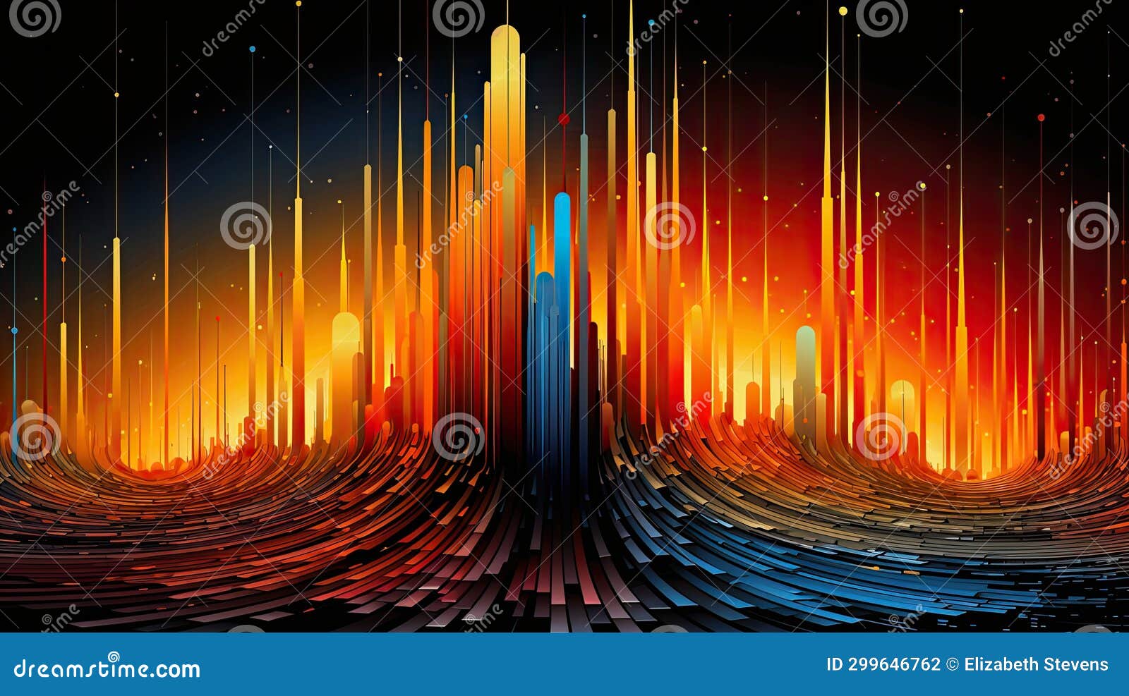 A Visual Representation of Big Beautiful Data Stock Photo - Image of ...