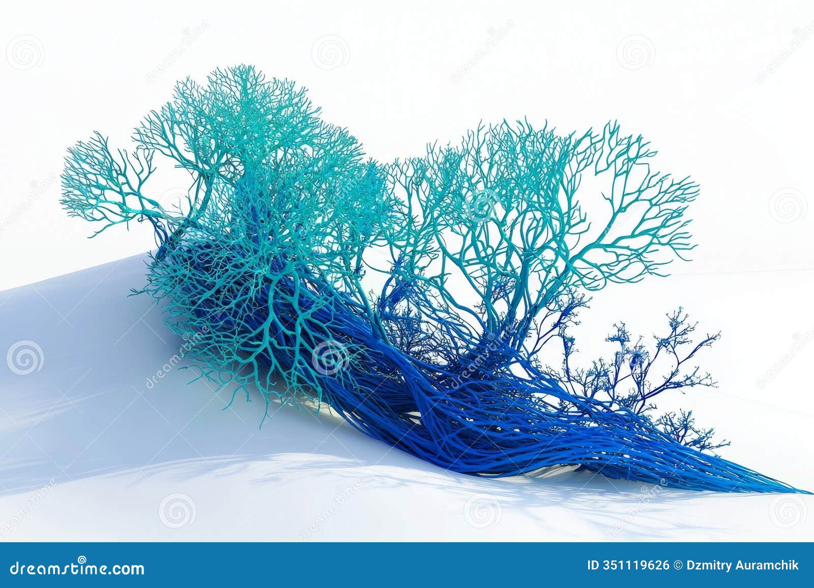 A Visual Representation of Brain Neurons in 3D, Demonstrating the ...