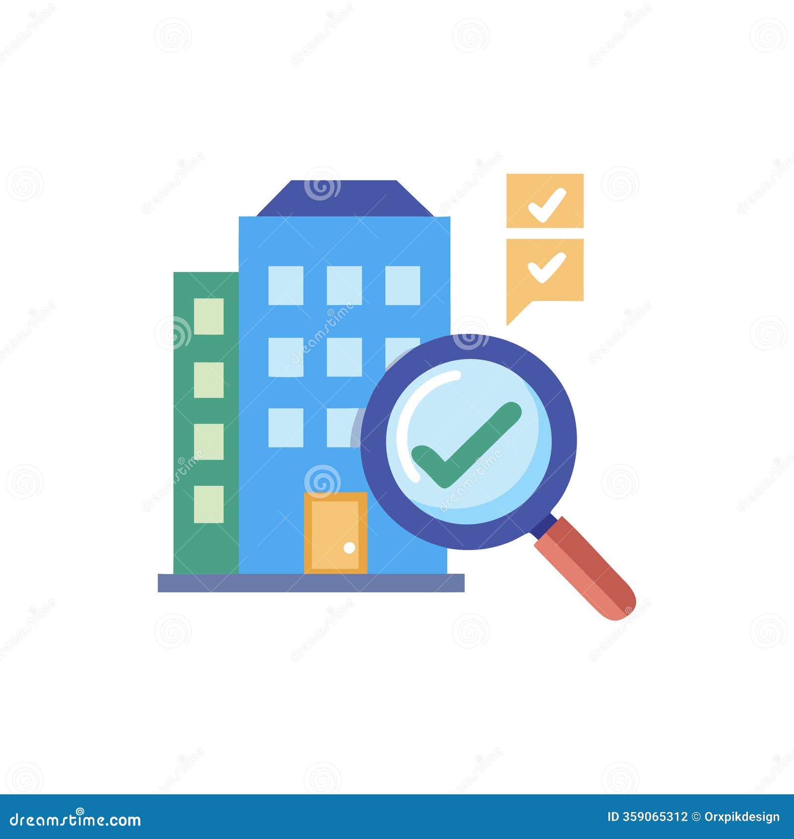 Building Inspection Icon Design for Safety Stock Illustration ...