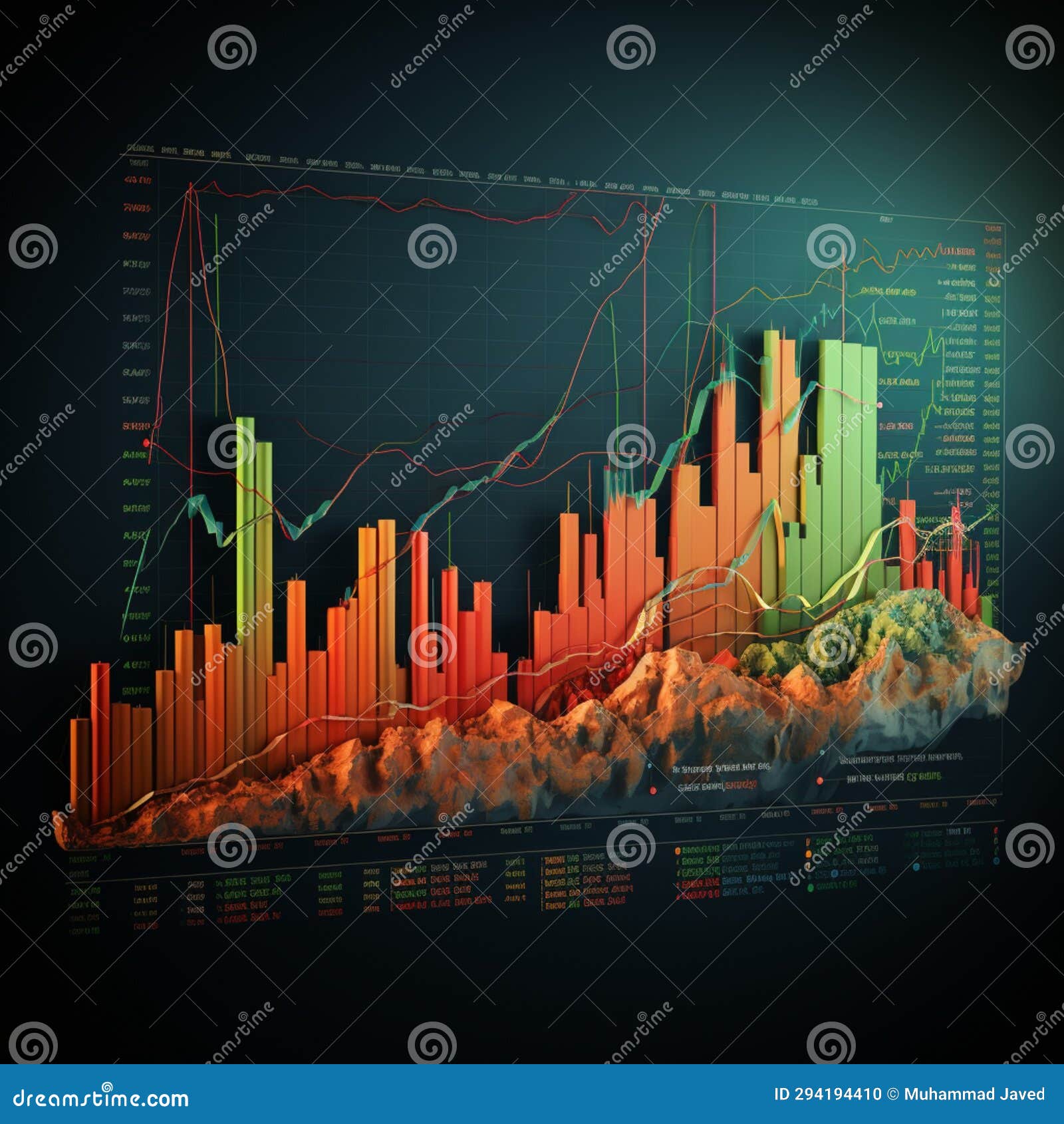 Visual Representation of Business and Stock Market Performance Over ...