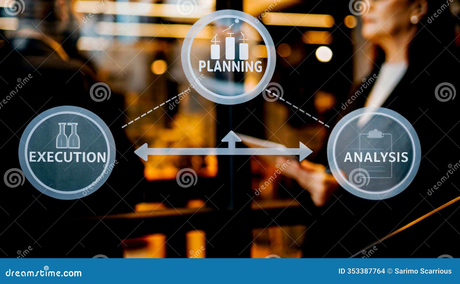 Visual Representation of Business Workflow Process Stock Illustration ...
