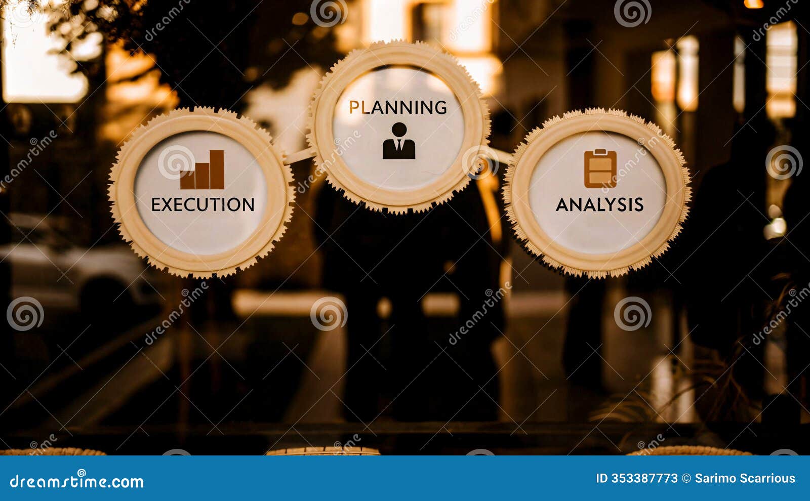 Visual Representation of Business Workflow Process Stock Illustration ...