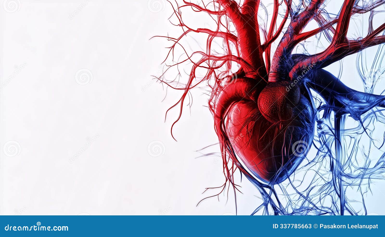 A Visual Representation of the Cardiovascular System, Highlight Stock ...