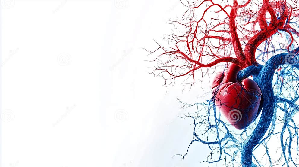 A Visual Representation of the Cardiovascular System, Highlight Stock ...