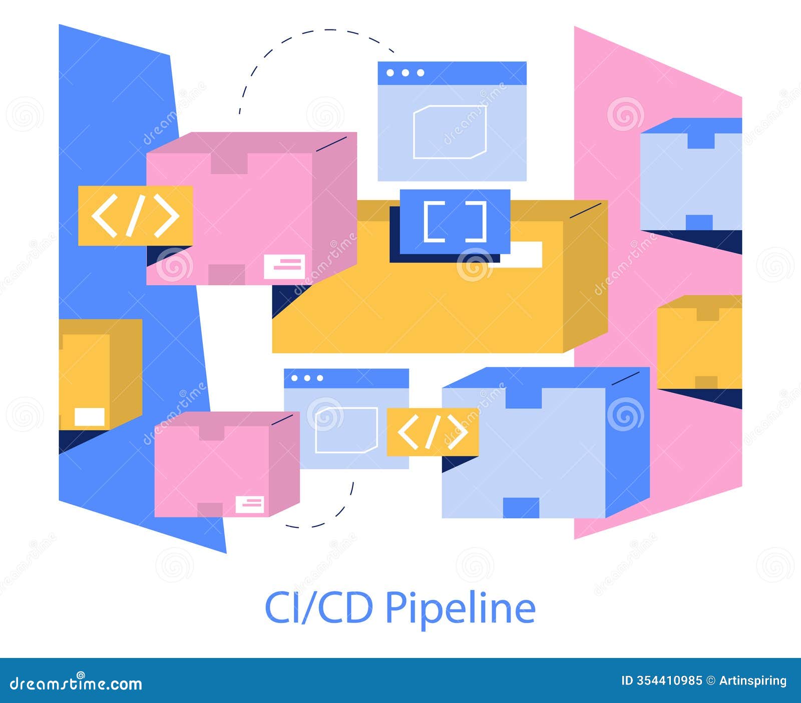A Visual Representation of the Stock Illustration - Illustration of ...