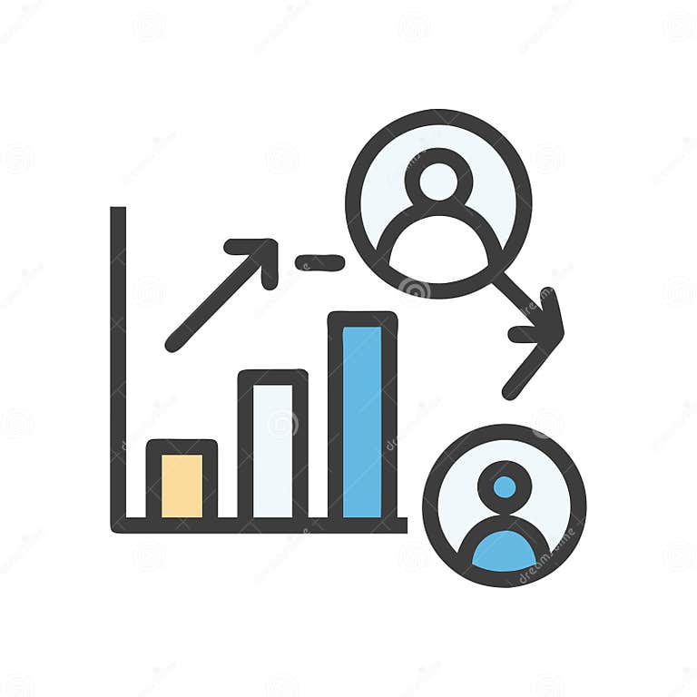 Visual Representation of Client Retention Metrics Stock Vector ...