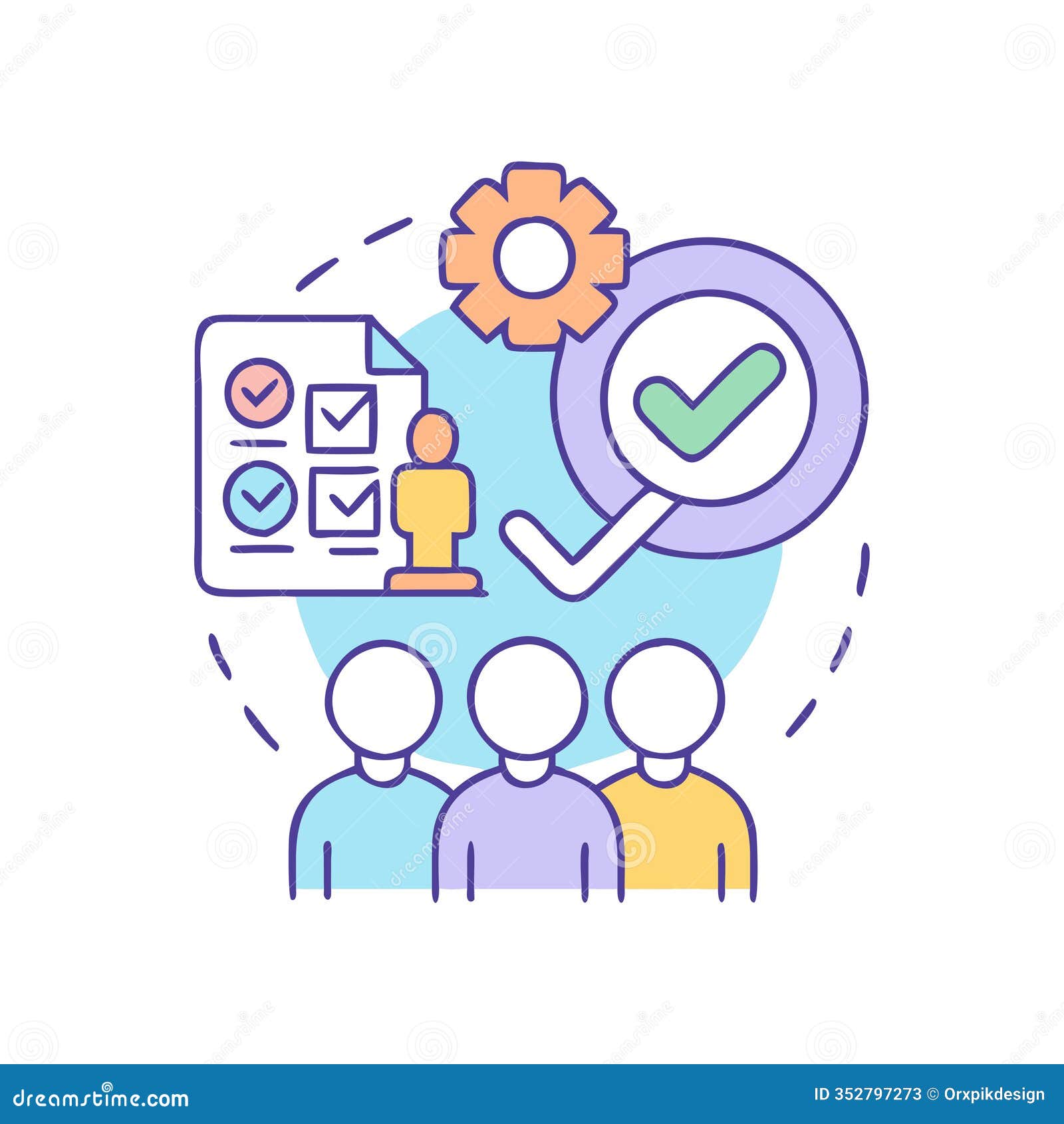 Visual Representation of Company Culture Stock Vector - Illustration of ...