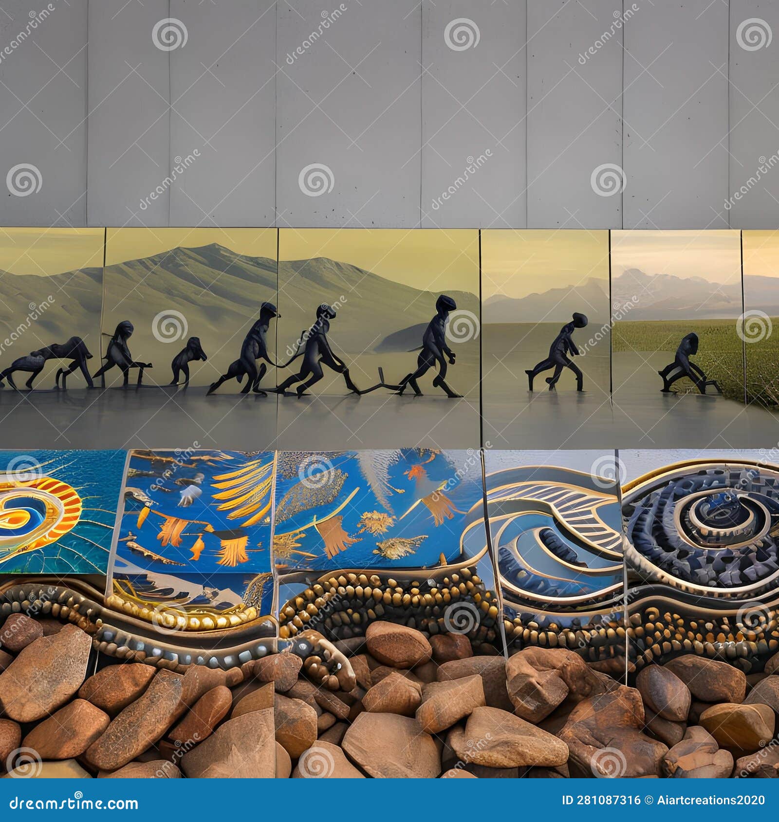 A Visual Representation Of The Concept Of Evolution With