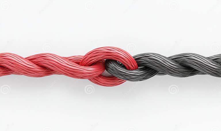 A Visual Representation of Connection Using Abstract 3D Graphics. Stock ...