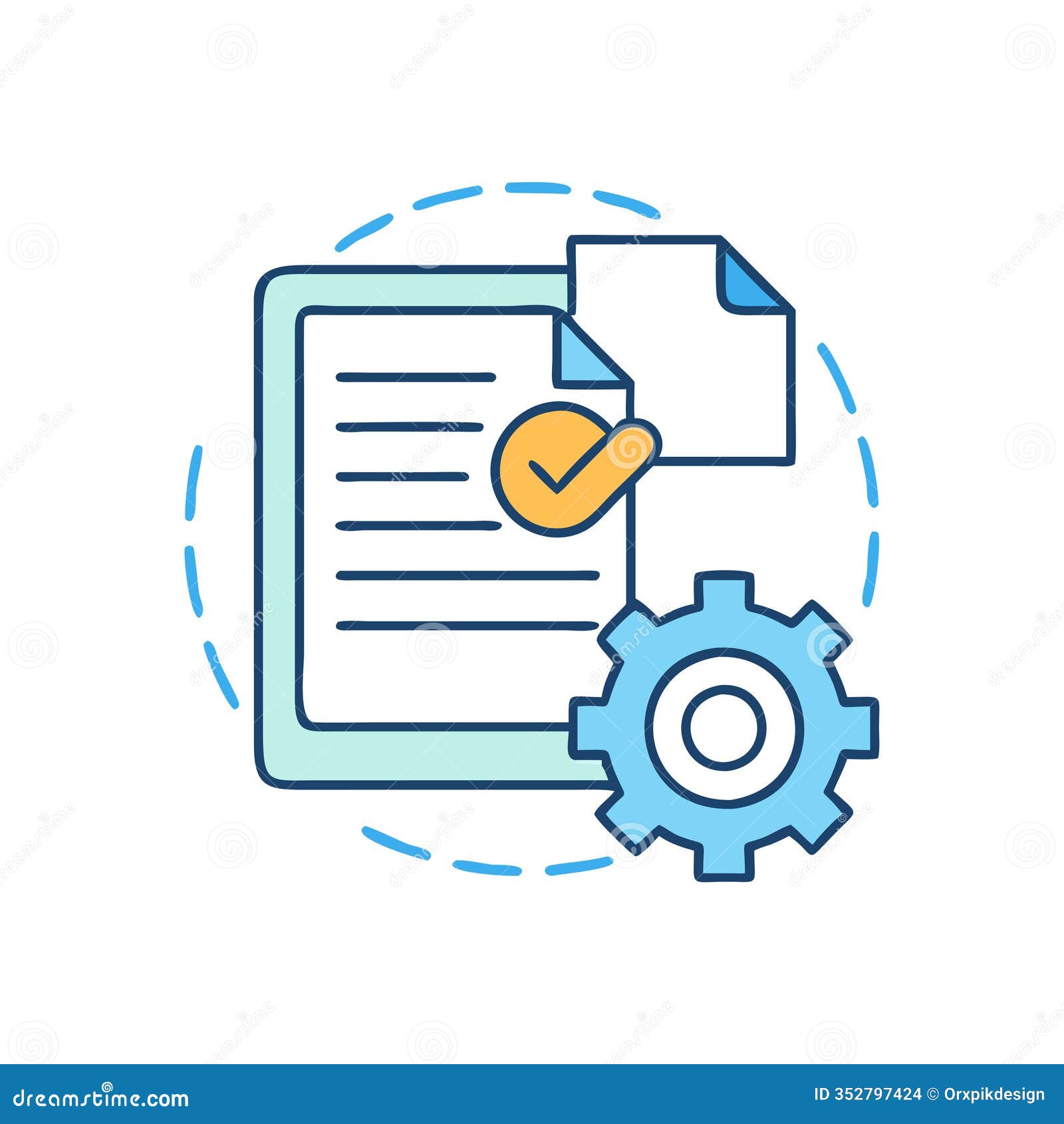 Visual Representation of Contract Management Stock Vector ...