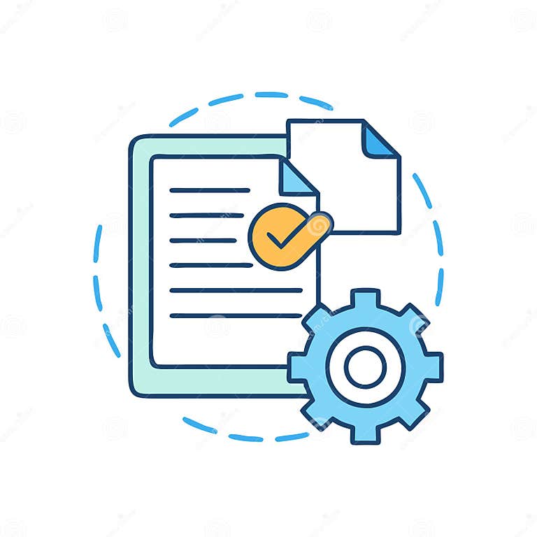 Visual Representation of Contract Management Stock Vector ...