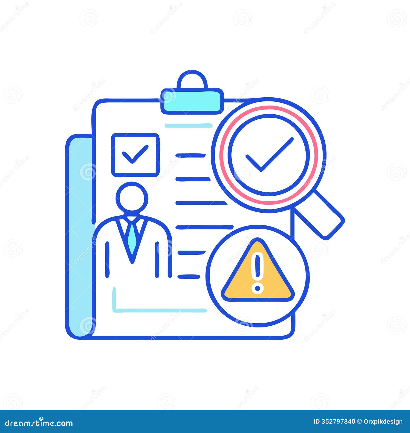 Visual Representation of Corporate Risk Assessment Stock Vector ...