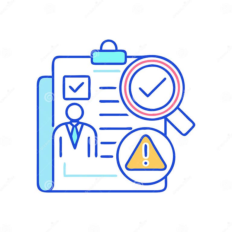 Visual Representation of Corporate Risk Assessment Stock Vector ...