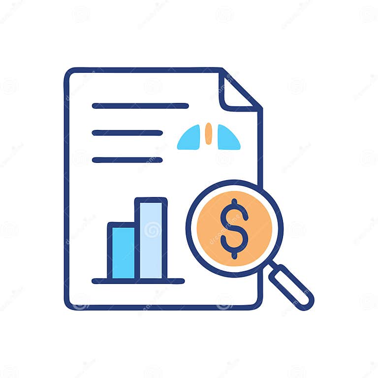 Visual Representation of Cost Analysis Reports Stock Vector ...