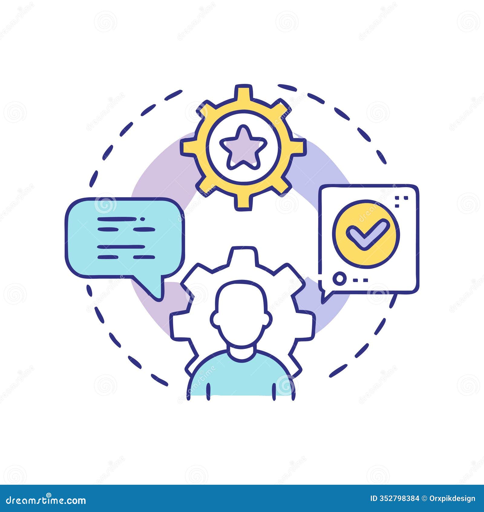 Visual Representation of Customer Service Strategies Stock Vector ...